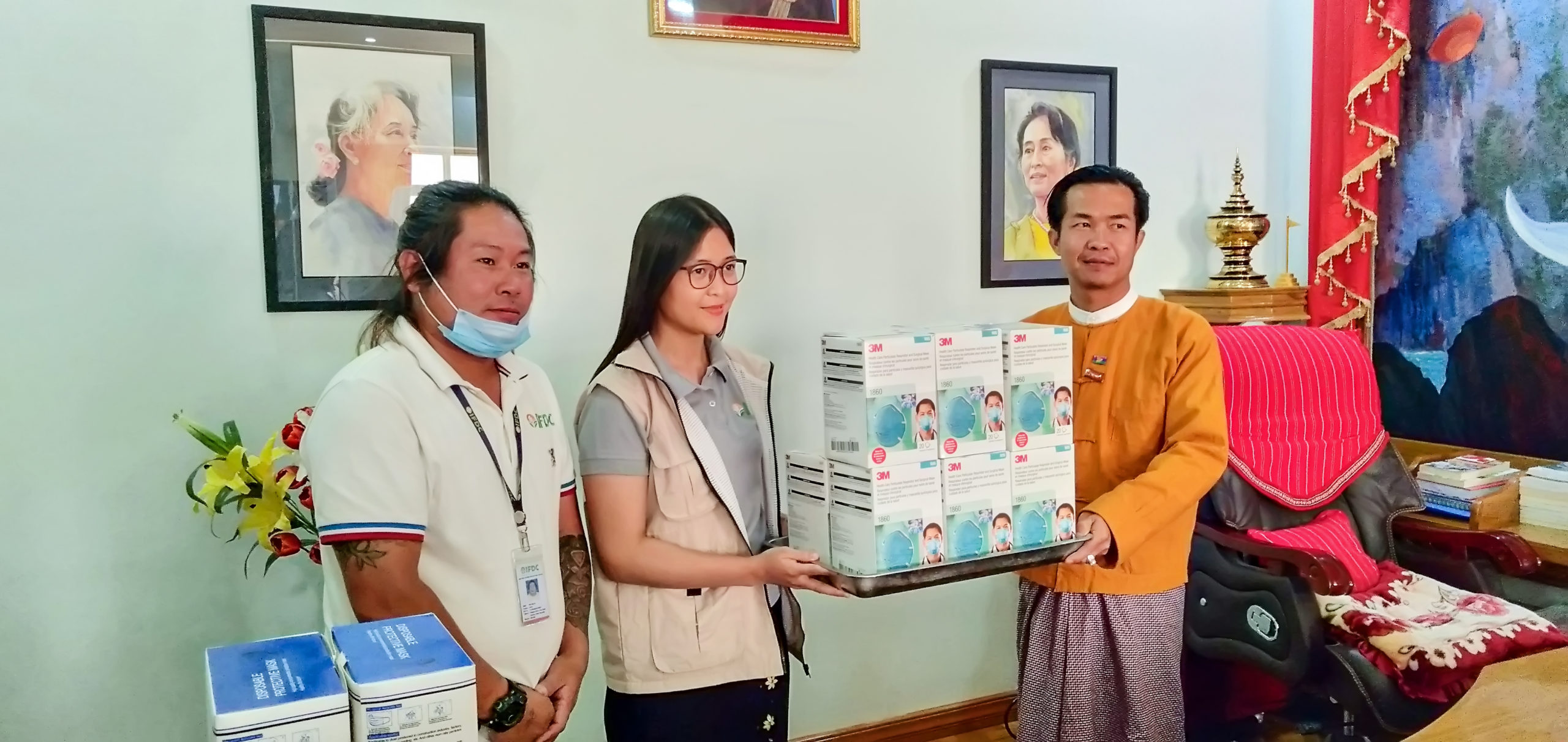 IFDC Myanmar Provides Masks and Medical Equipment to Government Health ...